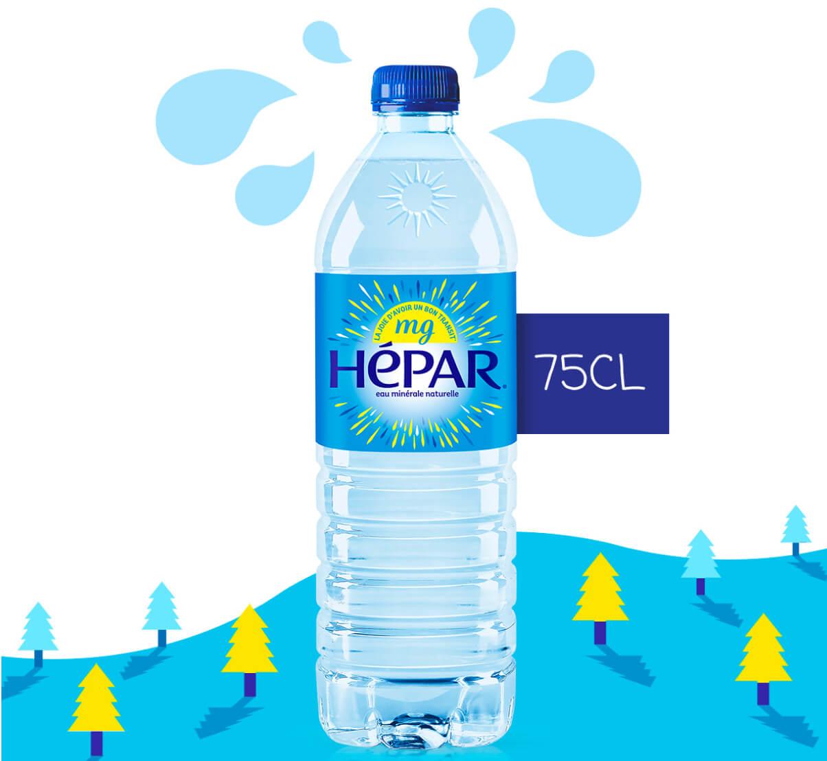 Un nouveau format unique HÉPAR® 6X75CL - Hépar